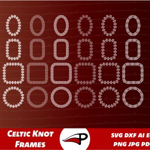 Celtic Knot Frames SVG Bundle, Viking Norsk Borders Png, Celtic Clipart ...