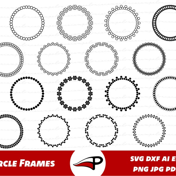 Circle Frame Svg - Etsy
