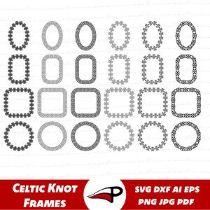 Celtic Knot Frames SVG Bundle, Viking Norsk Borders Png, Celtic Clipart ...