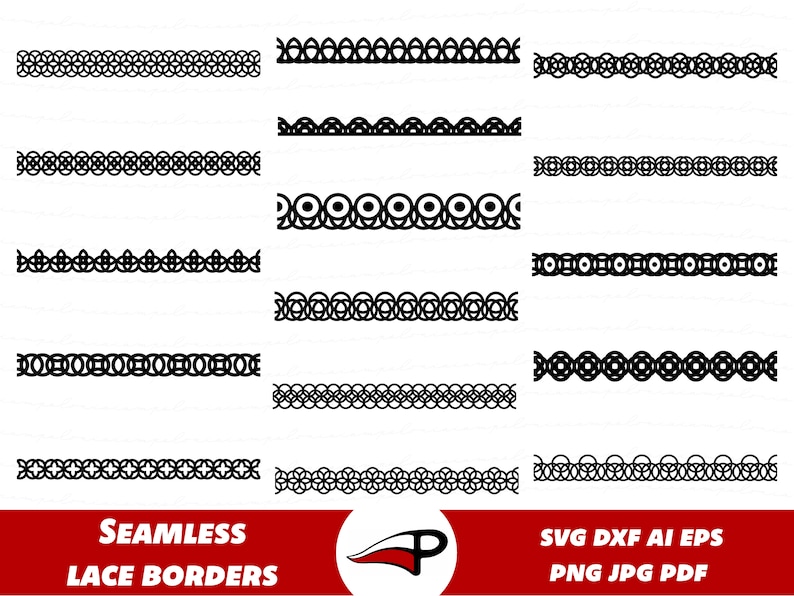 Lace Border SVG Seamless Lace Border Png Simple Lace Paper - Etsy Australia