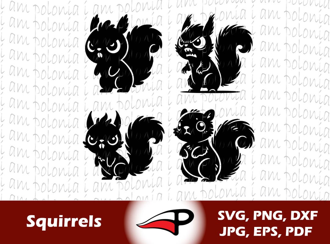 Squirrel Clipart, Cute Rodent SVG, PNG, DXF, Vector Art - Etsy