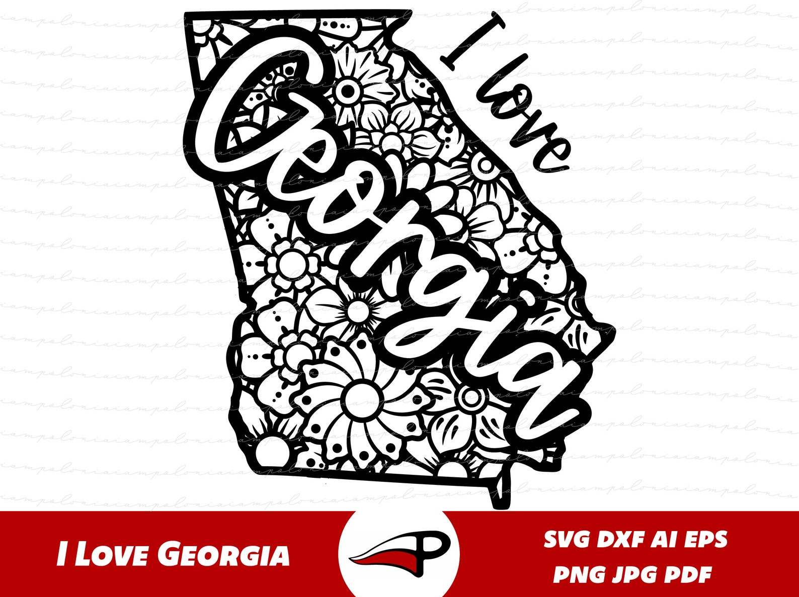 Georgia SVG I Love Georgia PNG Georgia Clipart GA Sticker - Etsy