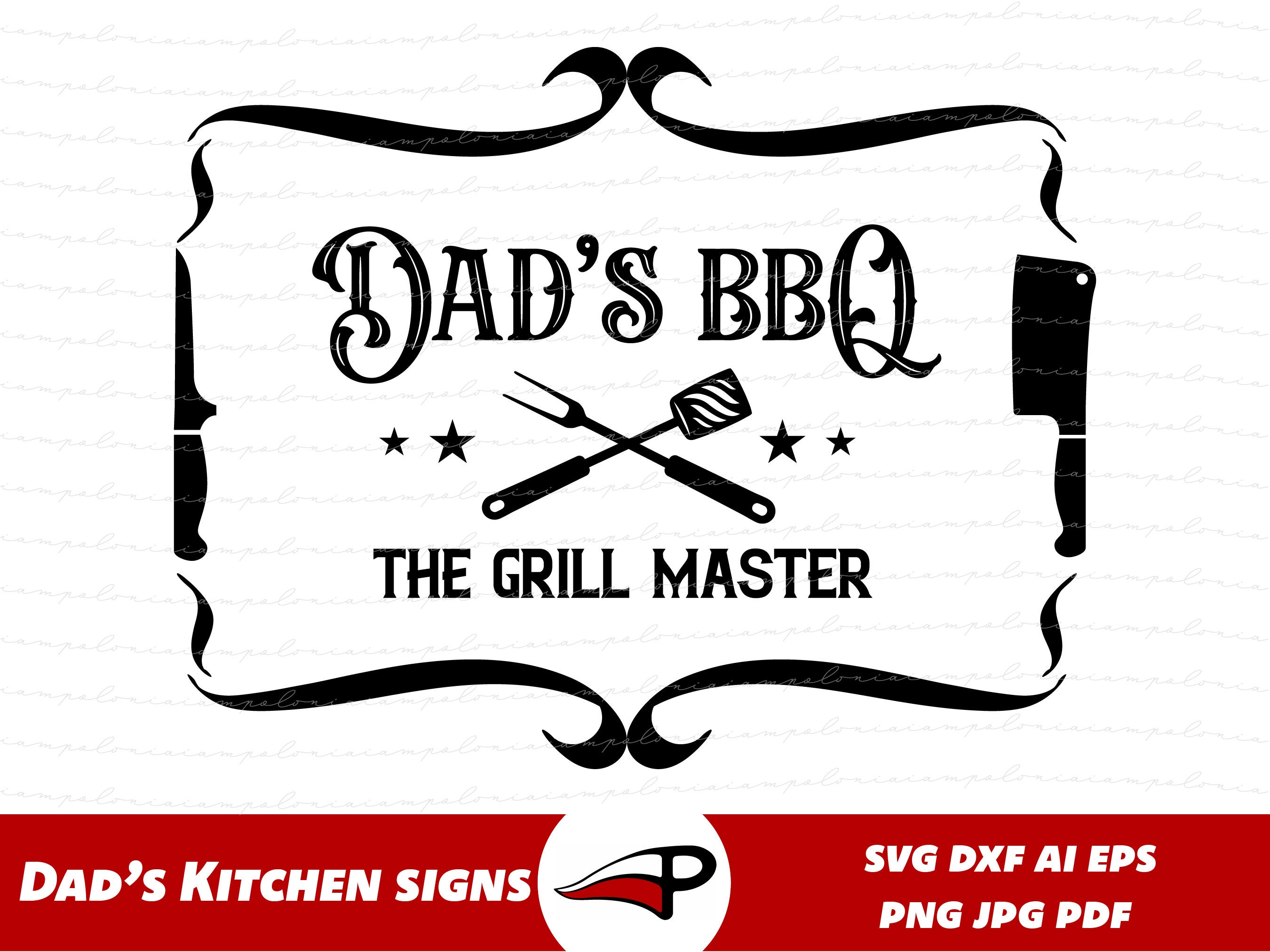 Dad's Kitchen Sign SVG Funny Kitchen Decor Gift for Dad - Etsy