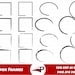 Split Borders SVG Bundle, Open Frames PNG Set, Outline Rectangle ...