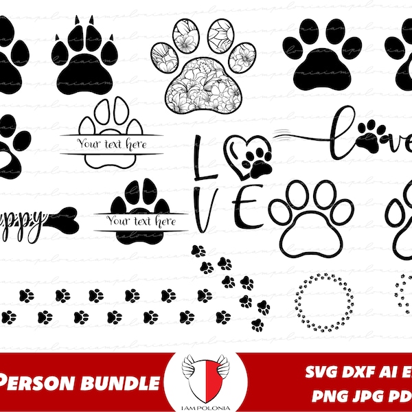 Puppy Paw Svg - Etsy