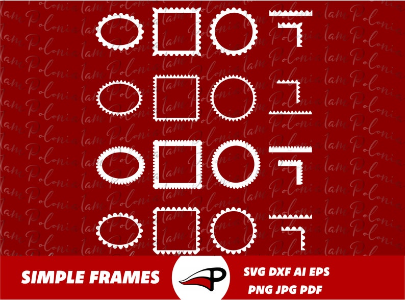 Simple Frames Svg, Decorative Borders Png, Diy Frame Dxf, Elegant Edges ...