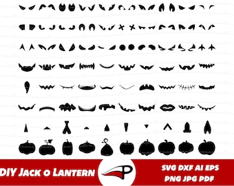 Svg Bundle Halloween, Jack O Lantarn, Scary Faces, - Etsy
