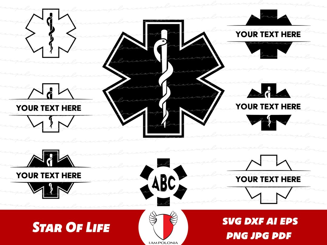 Star of Life SVG Bundle, Paramedic Clipart, EMS Symbol Png, Emergency ...