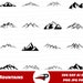 Mountain Range SVG Bundle, Mountains Svg Files for Cricut, Mountain ...
