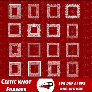 Celtic Knot Rectangular Frames SVG Bundle, Celtic Frames SVG, Gaelic ...