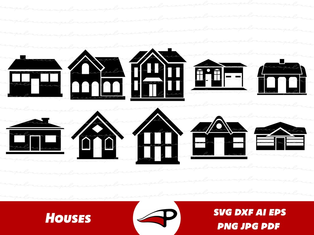 Häuser SVG, Haus Dach svg, Haus Logo PNG, Makler Zeichen Clipart, Home ...