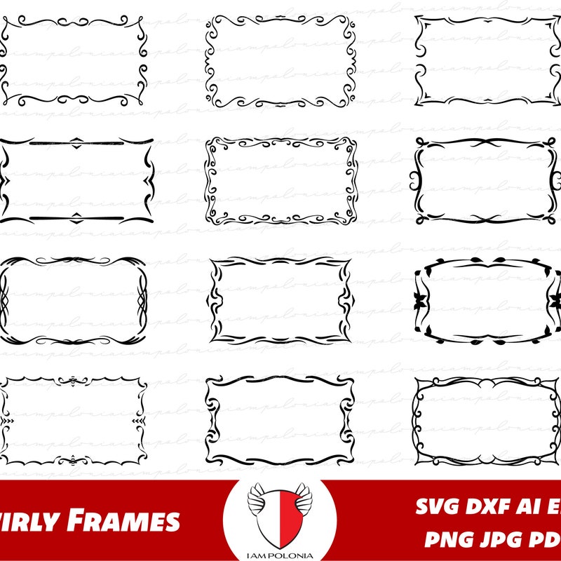 Swirly Frames - Etsy