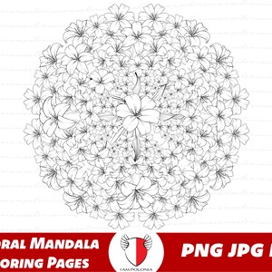 Flower Mandala Coloring Page, Bouquet Coloring Pages, Plants Coloring ...