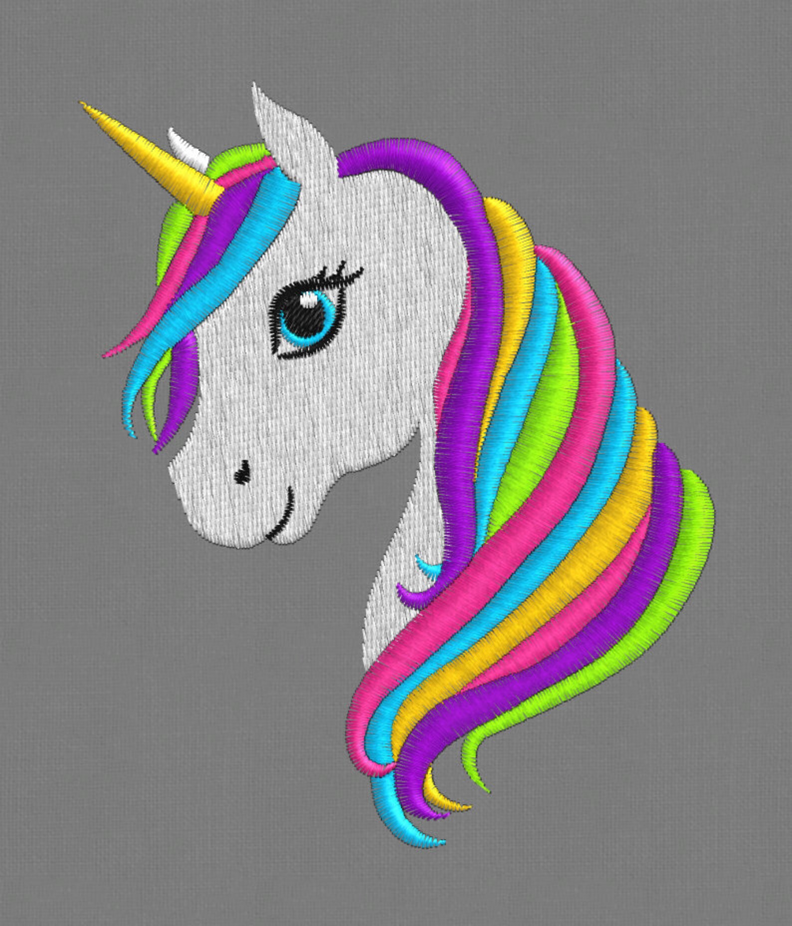 Embroidery Design Unicorn Pony Rainbow Pes 4x4 4 Sizes - Etsy