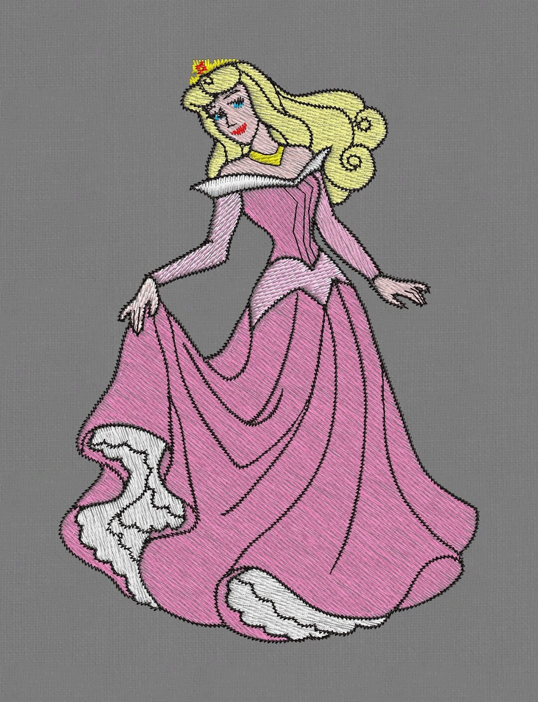 Embroidery Design Princess Aurora Sleeping 4x4 - Etsy