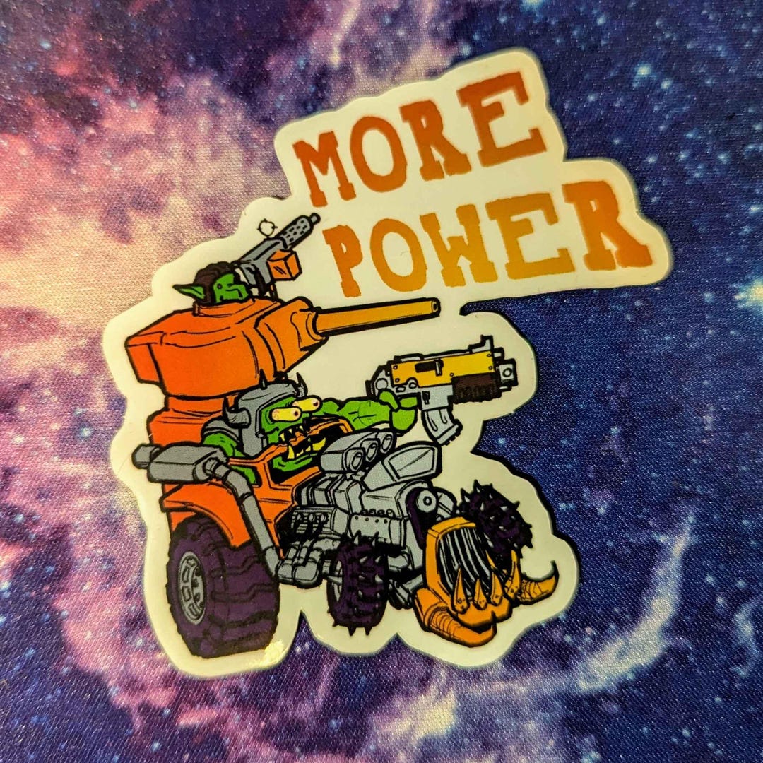 More Power! Ed Roth Vinyl Sticker | 3.5in | Evil Sunz - Etsy