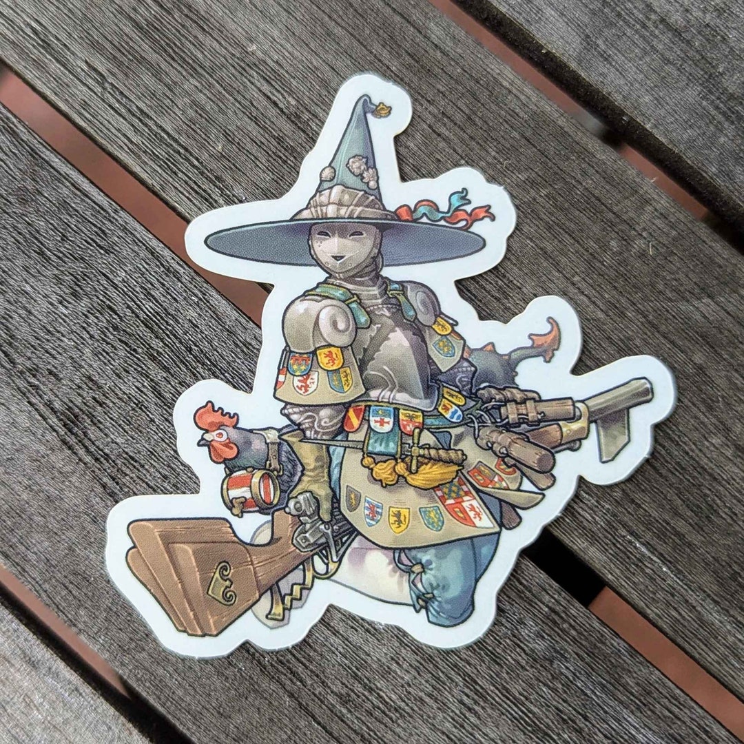 Qsy's Gun Witch Transparent Vinyl Sticker 3in - Etsy