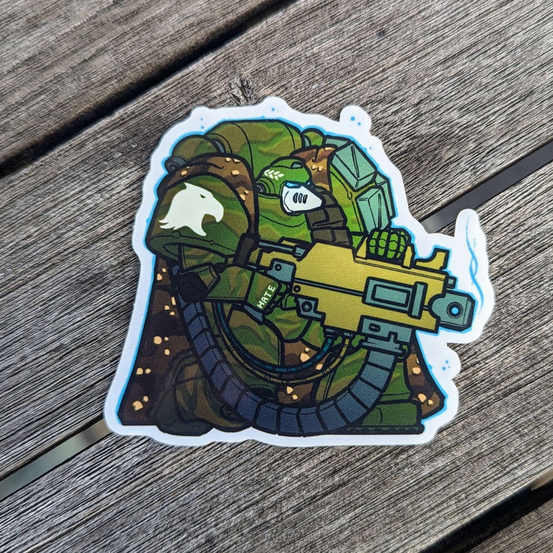 Stalking Bird of Prey Marine - Glossy Vinyl Sticker | 3" | - Etsy