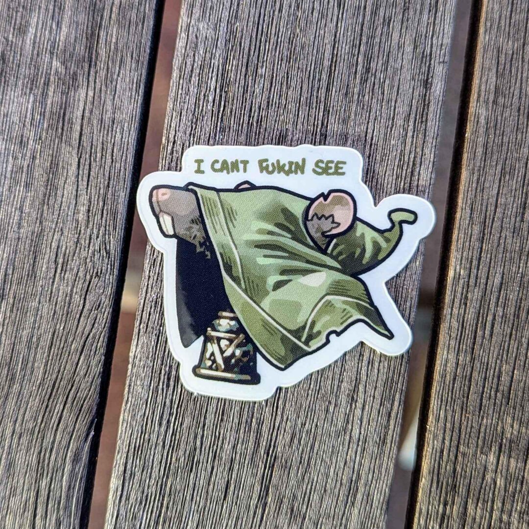 Ratfolk Blind Monk - Transparent Vinyl | 2" | - Etsy