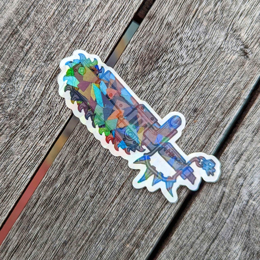 Chain-choppa - Transparent "shattered Glass," Vinyl Sticker | 2.5" | - Etsy