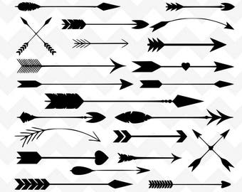 arrow svg arrows DXF Cutting Files Clip art printable | Etsy