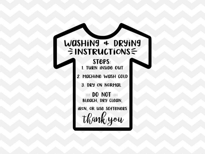  Shirt Care Instructions Svg Free 52 Crafter Files