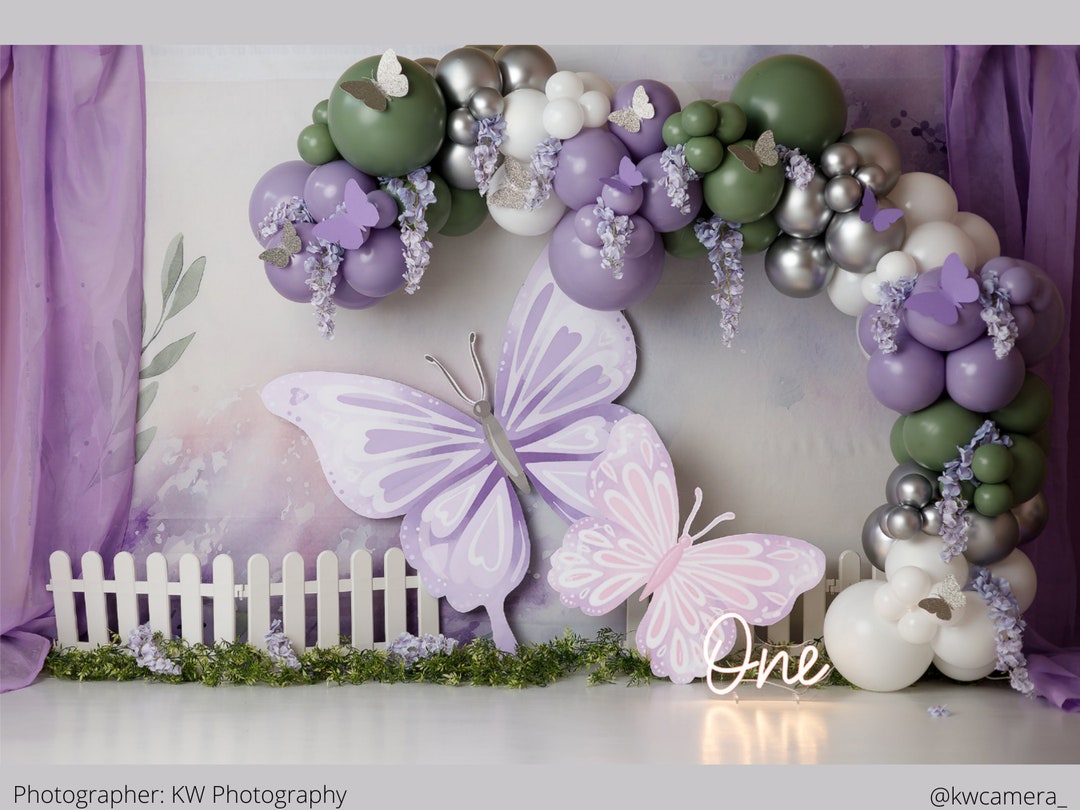 Lilac Sage Balloon Arch Kit | Lavender Butterfly Baby Shower, Enchanted ...