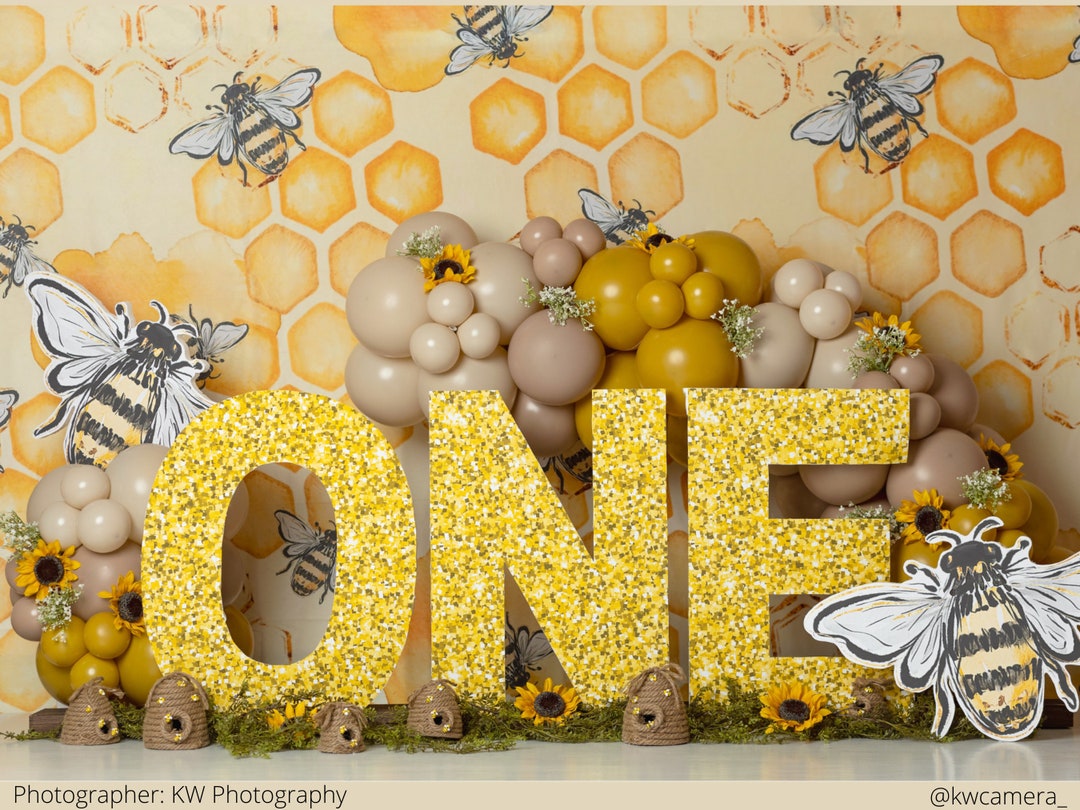 Honey Hive DIY Balloon Garland Kit / Boho Bee Birthday, First Beeday ...