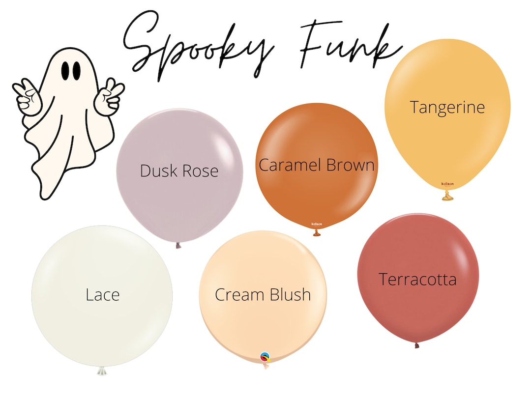 Spooky Funk Biodegradable Balloons / Groovy Ghost Halloween Birthday ...