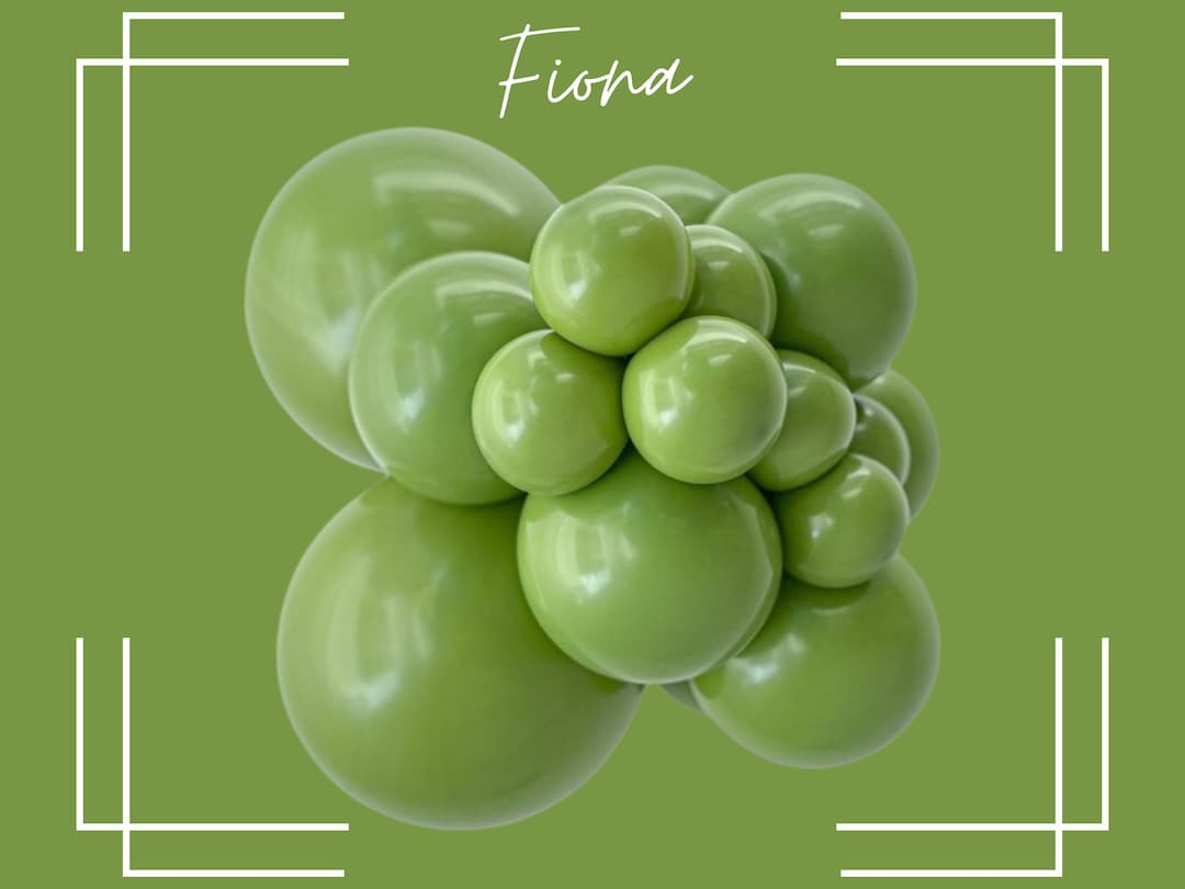 Fiona Biodegradable Latex Balloons / Fiona Tuftex Balloons, Olive Green ...