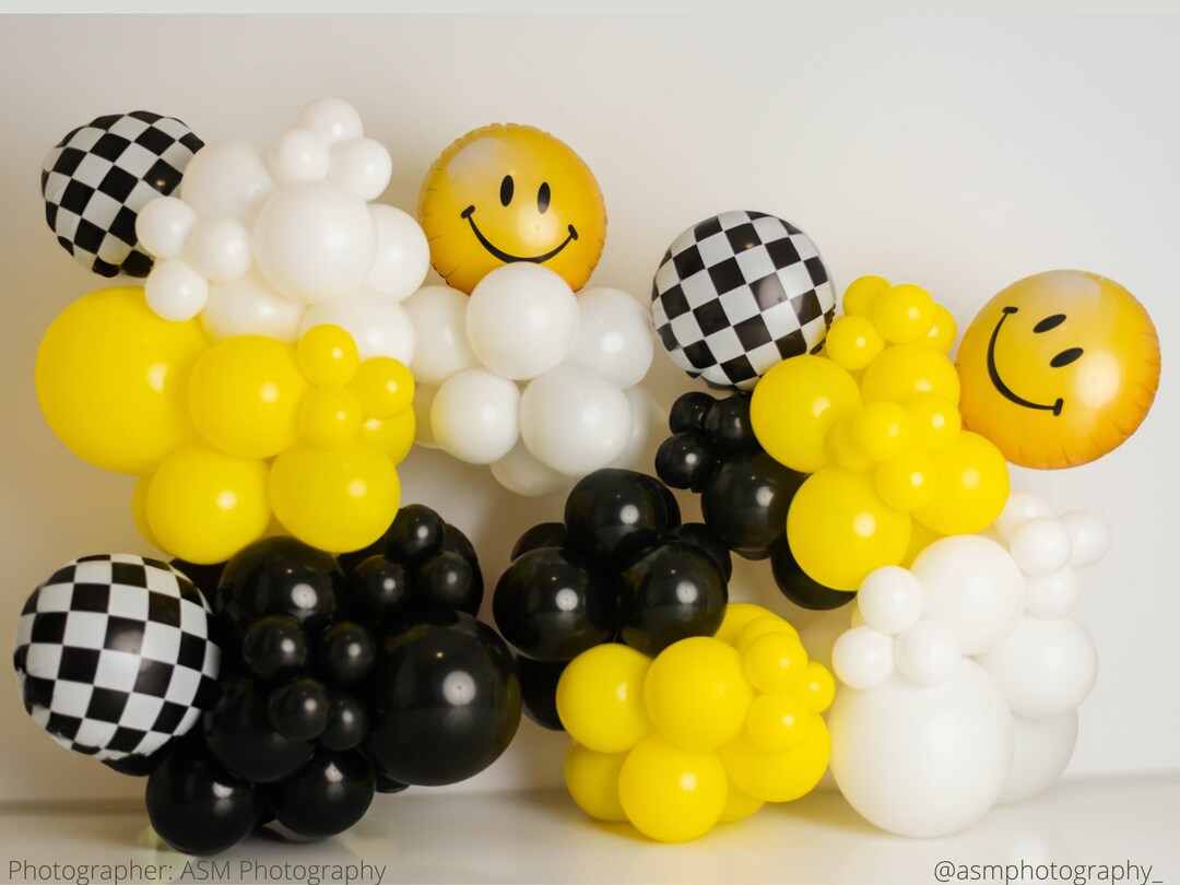 Happy Face Balloon Garland Kit | One Happy Dude, Smiley Face Party ...