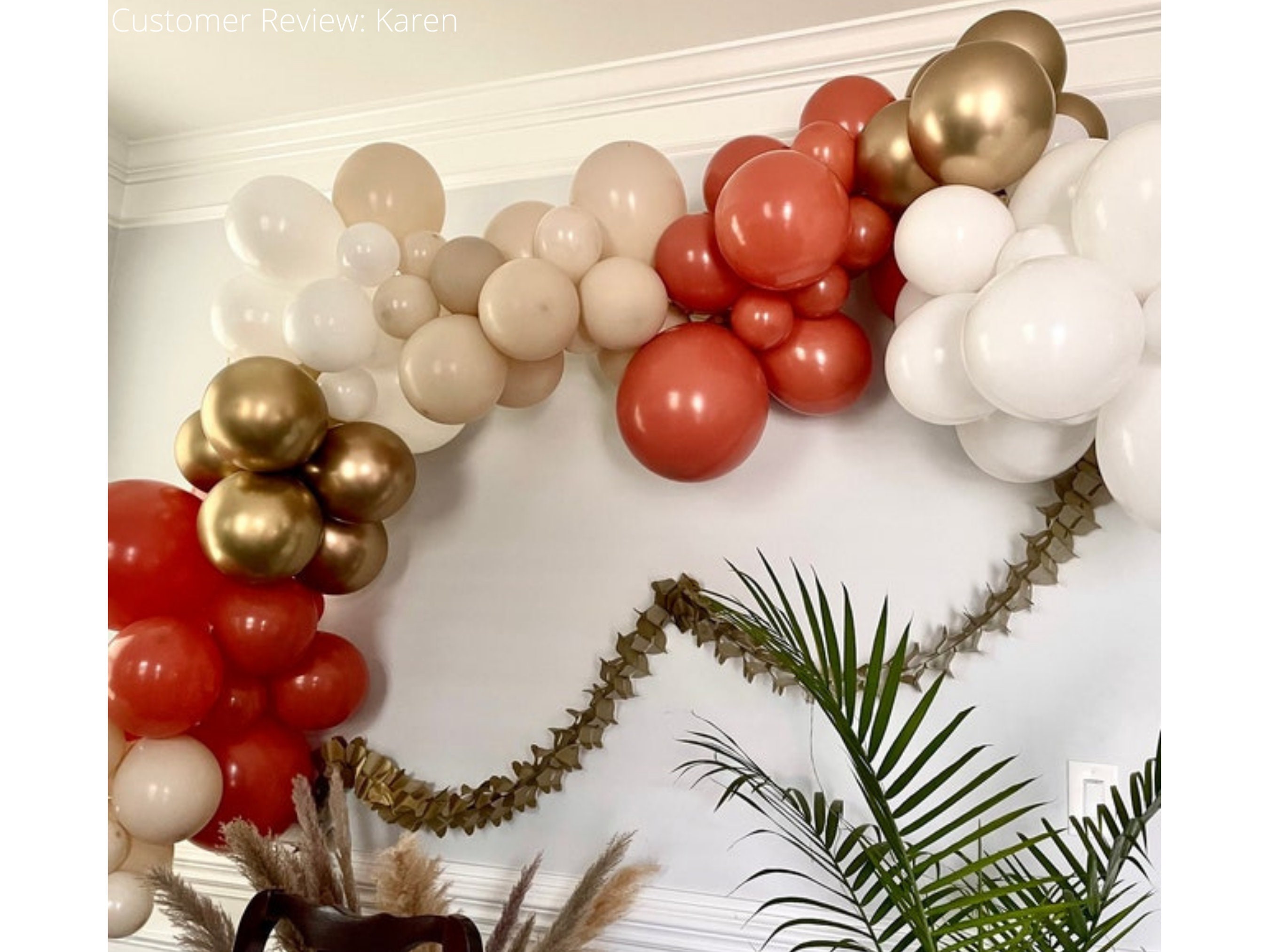 Boho Sun Organic Balloon Garland Kit / Rustic Baby Shower, Burnt Orange ...