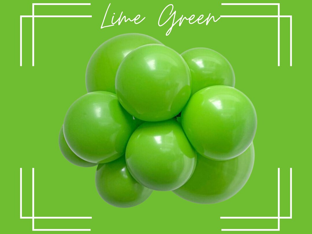 Lime Green Tuftex Balloons | Lime Green Biodegradable Latex Balloons ...