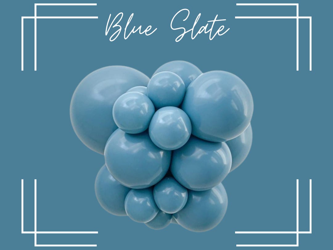 Blue Slate Tuftex Balloon | Slate Blue Biodegradable Latex Balloon ...