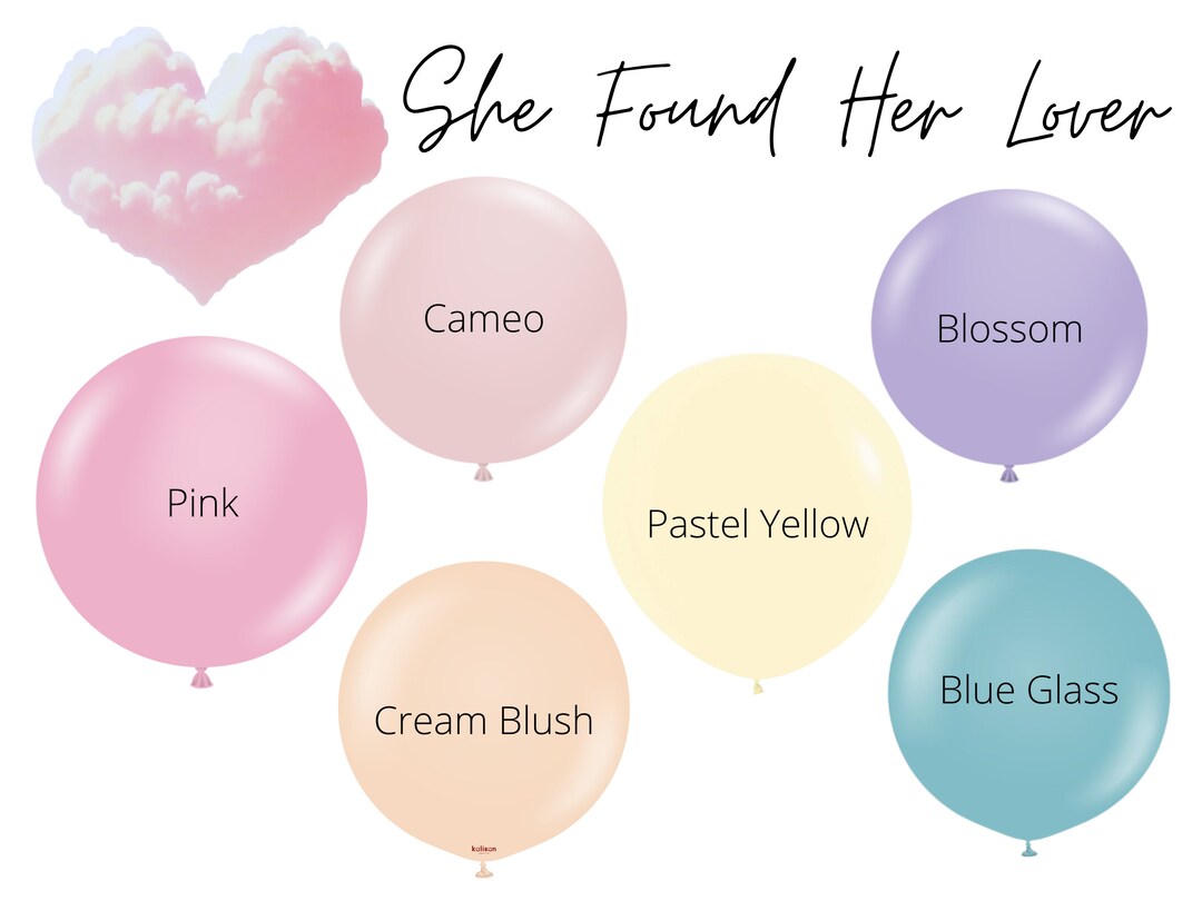 She Found Her Lover Biodegradable Balloons / Lover Bachelorette Party ...