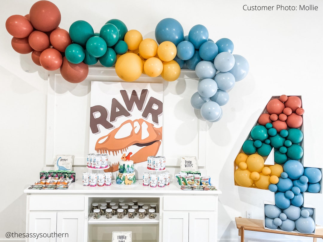 Triassic Roar Balloon Arch Kit / Dinosaur Birthday Balloons, Stomp ...