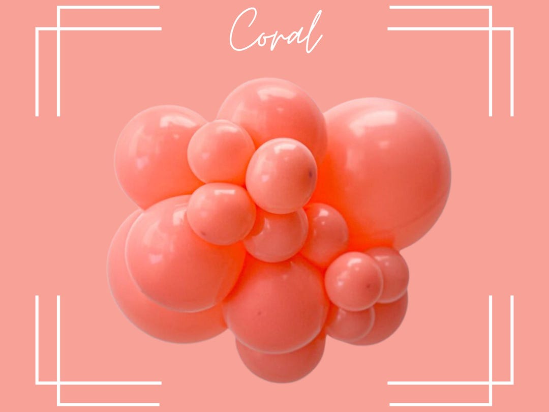 Coral Tuftex Balloons | Coral Biodegradable Latex Balloons, Coral ...