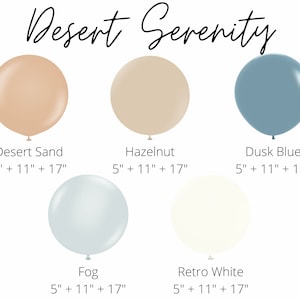 Desert Serenity Balloon Garland Kit / Boho Blue Balloon Arch, Muted ...