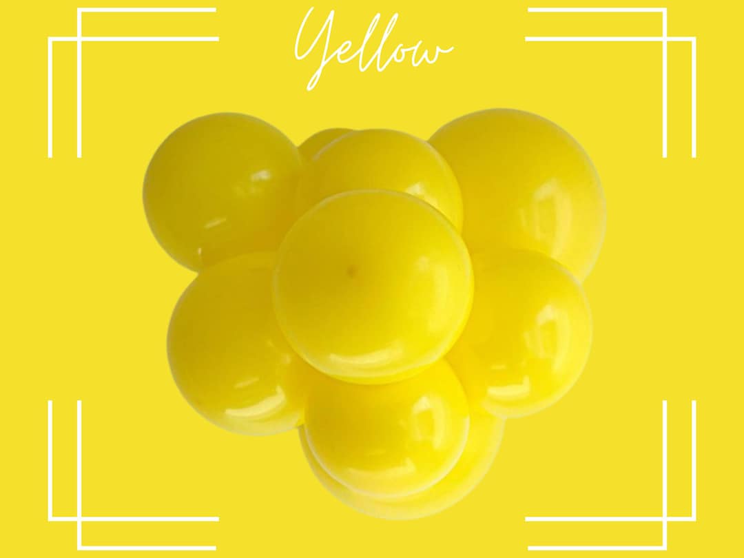 Yellow Tuftex Balloons | Yellow Biodegradable Balloons, Bright Yellow ...