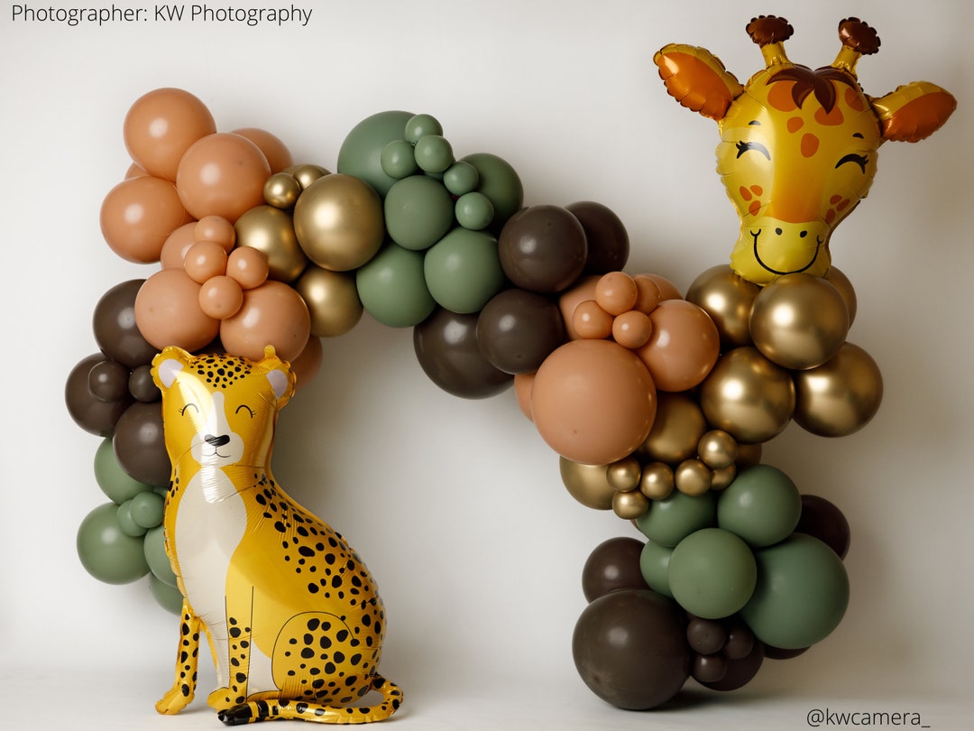 Golden Savannah DIY Balloon Garland Kit / Safari Baby Shower, Jungle ...