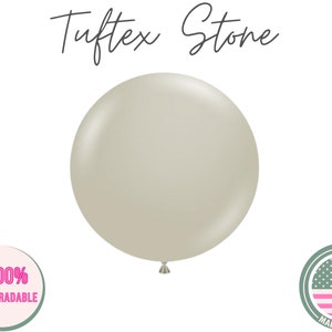 Stone Tuftex Balloons | Stone Grey Biodegradable Balloons, Muted Grey ...