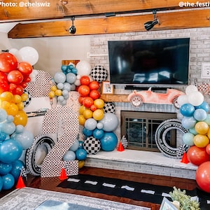 Roadster DIY Balloon Garland Kit / Fast One 1st Birthday, Two Fast ...