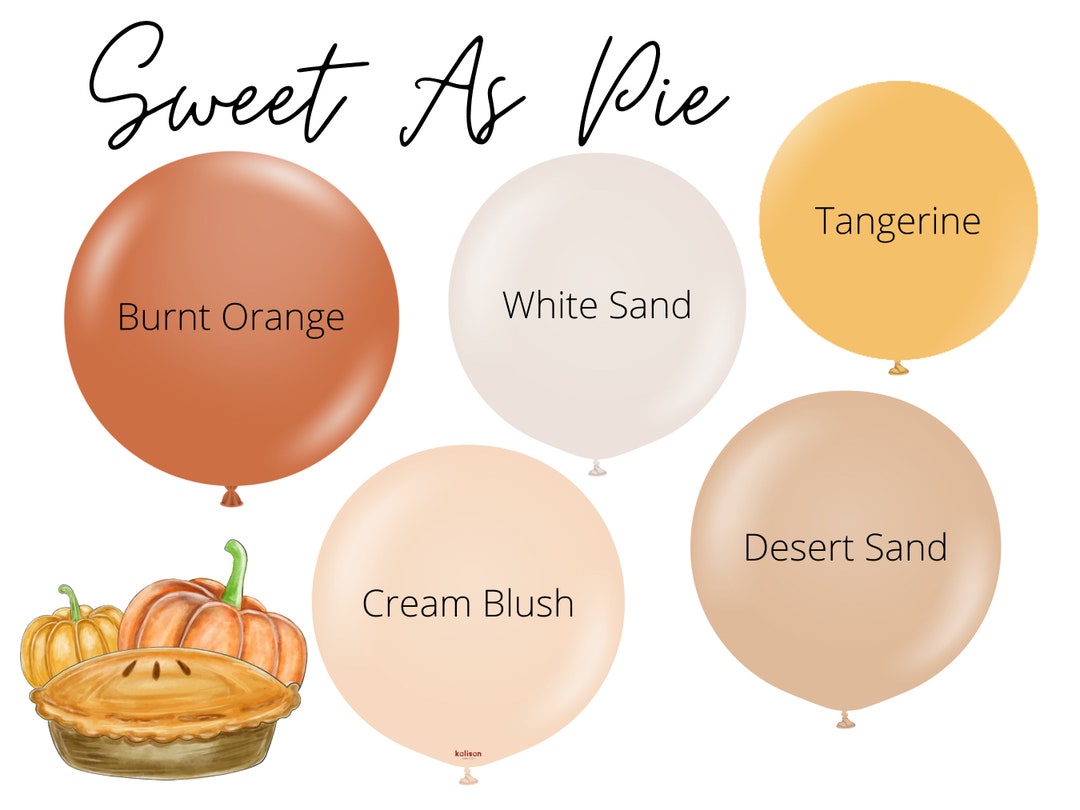 Sweet as Pie Biodegradable Balloons / Fall Birthday, Autumn Party Decor ...