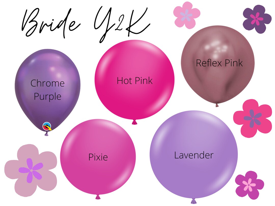 Bride Y2K Biodegradable Balloons / 2000s Bachelorette Theme, Bach to ...