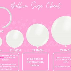 24 Inch Mega Balloons / Jumbo Balloons for Helium Matte Round - Etsy