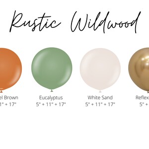 Rustic Wildwood DIY Balloon Garland Kit / Rustic Boho Bridal Shower ...