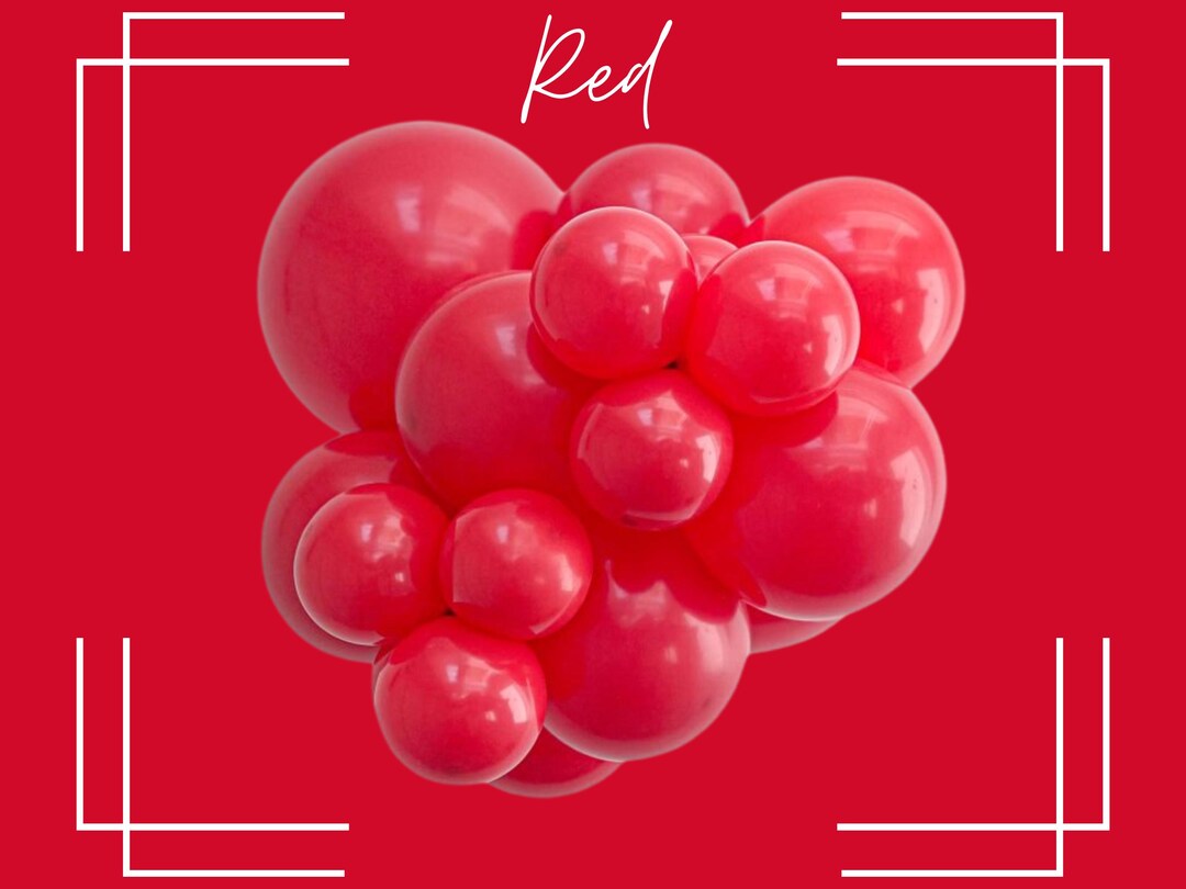 Red Tuftex Balloons | Red Biodegradable Latex Balloons, Bright Red ...