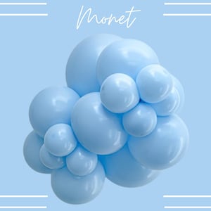 Monet Tuftex Balloons | Monet Blue Biodegradable Balloon, Light Blue ...