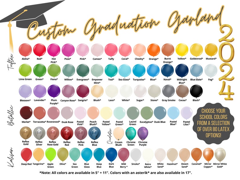 Custom Graduation Balloon Garland | 2024 Graduation Party, Graduation ...