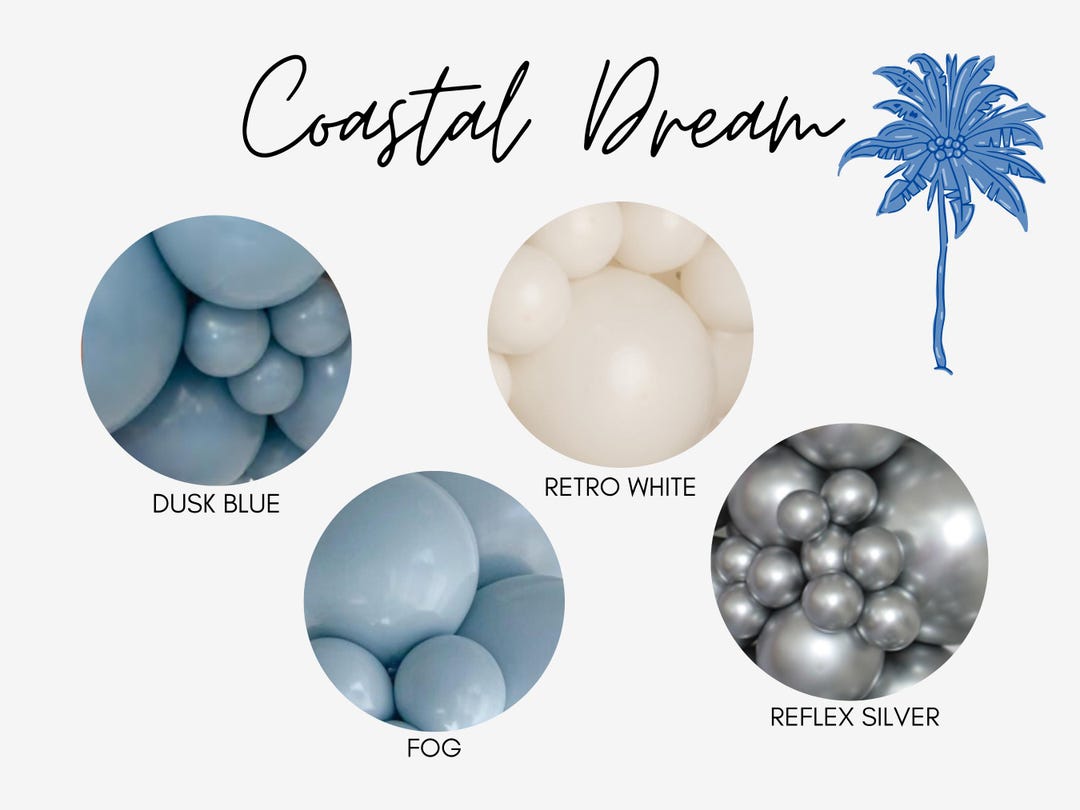Coastal Dream Biodegradable Balloons / Last Toast on the Coast, Coastal ...